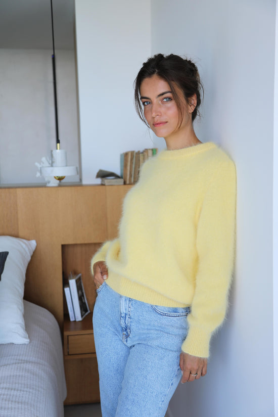 Modèle Pull Tina à tricoter : le pull basique en Angora Douceur 100% ...